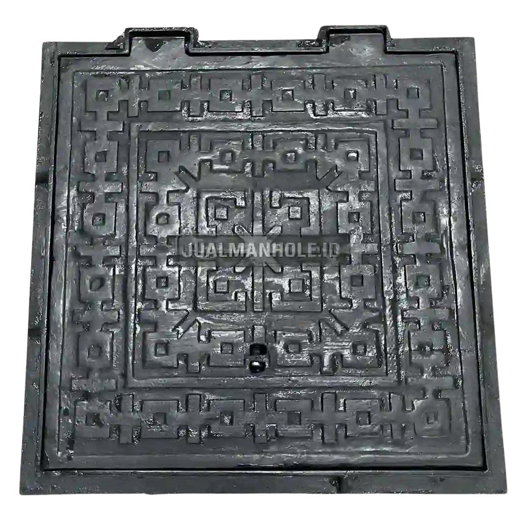Produsen Manhole Cover Manhole Cover Kotak Motif